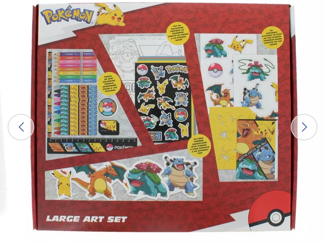 Pokemon art set, 興趣及遊戲, 手作＆自家設計, 文具及工藝 - 畫作及印刷品 - Carousell