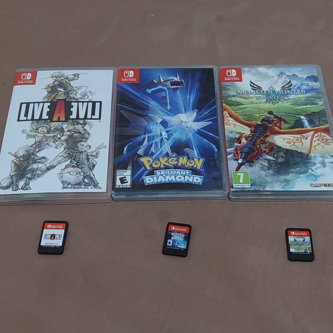 Pokemon Brilliant Diamond/ Monster Hunter Stories 2 / Live a Live ...