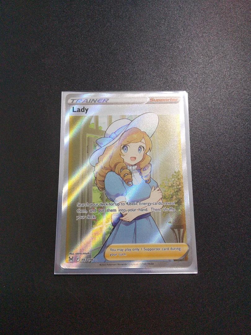 Pokemon TCG Lady Full Art Trainer Ultra Rare - SS11 Lost Origin ...