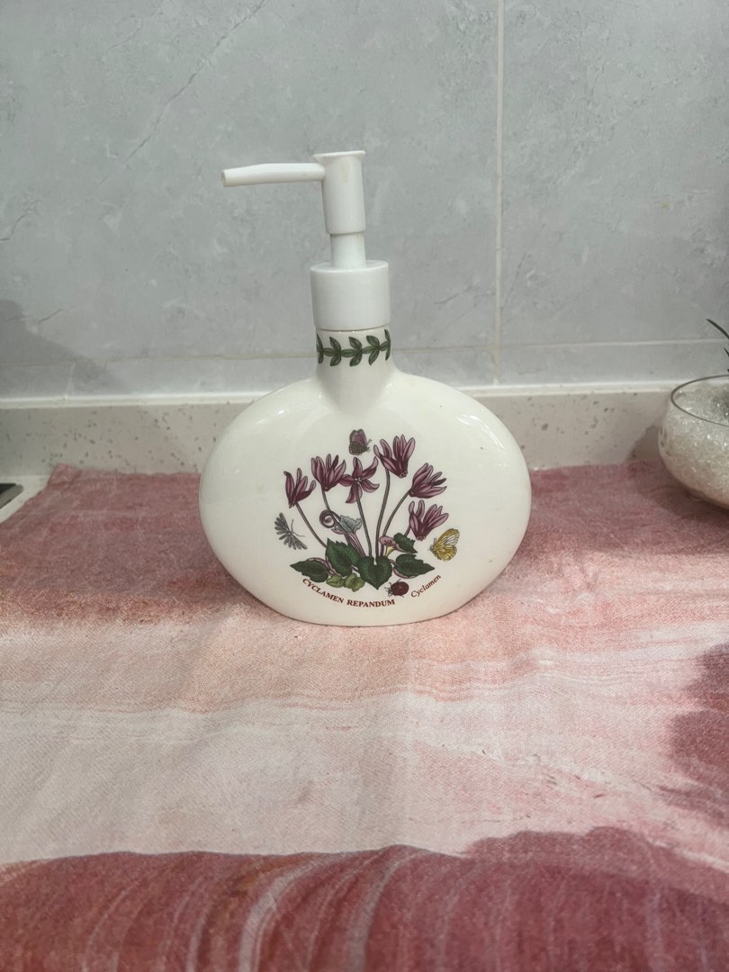 PORTMEIRION LIQUID SOAP DISPENSER. PORCELAIN, Furniture & Home Living ...