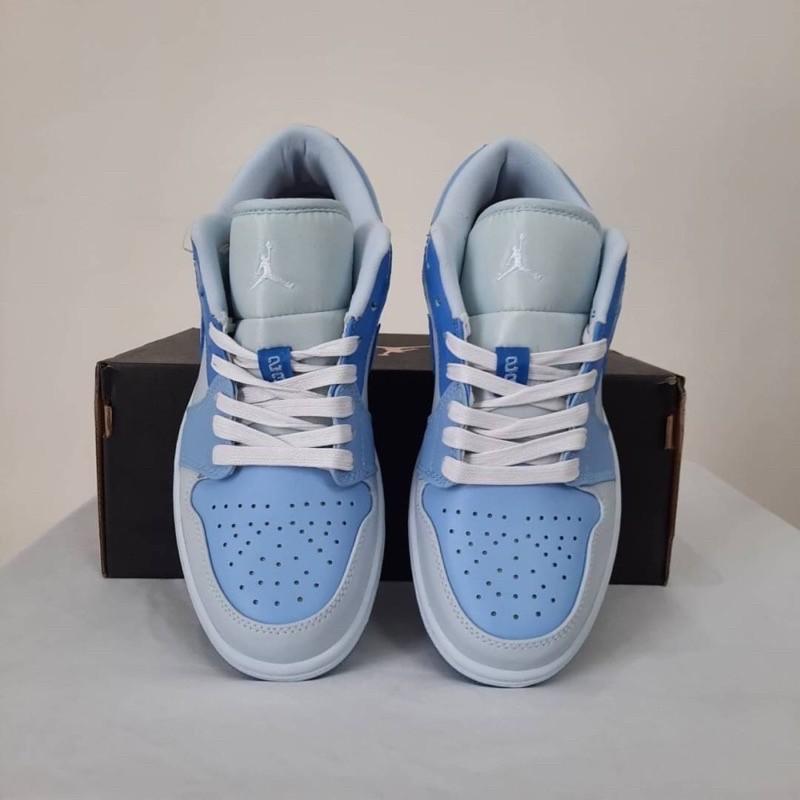 [Pre-Order] Air Jordan 1 Low Mighty Swooshers Blue, Men's Fashion ...
