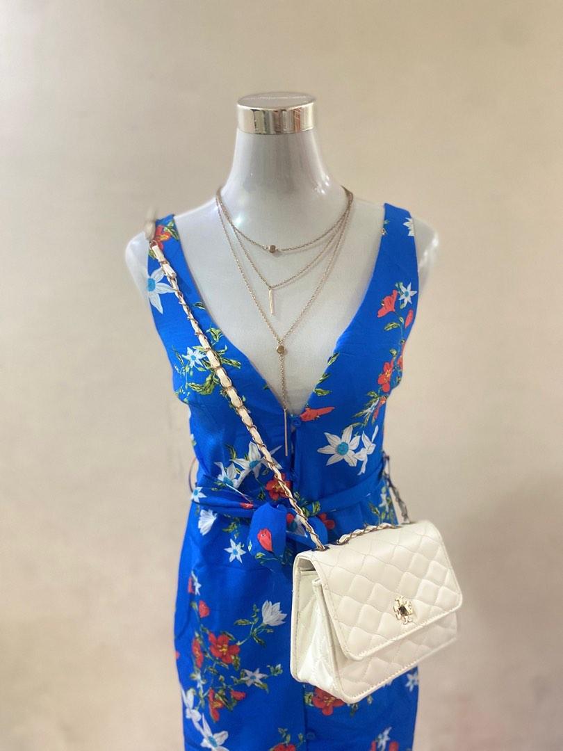 Primark Bright Blue Midi Dress, Women's Fashion, Dresses & Sets ...