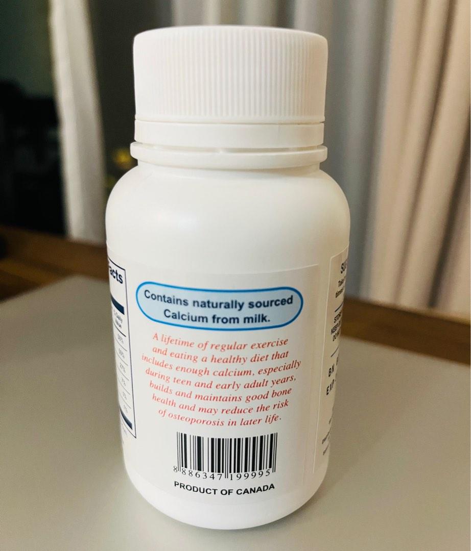 Pure Milk Calcium / Organic Calcium Supplement with Vitamin D3, Health ...