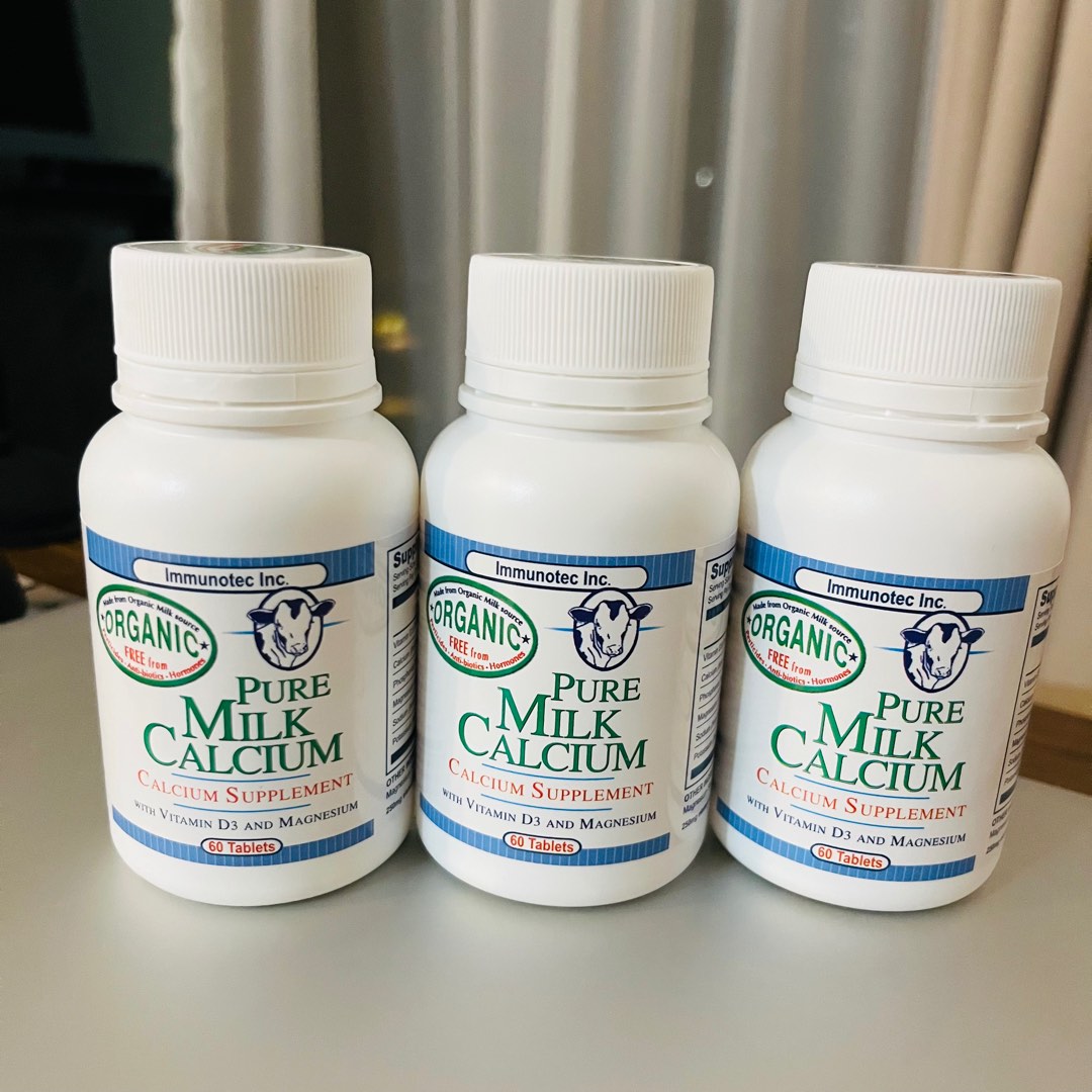 Pure Milk Calcium / Organic Calcium Supplement with Vitamin D3, Health ...