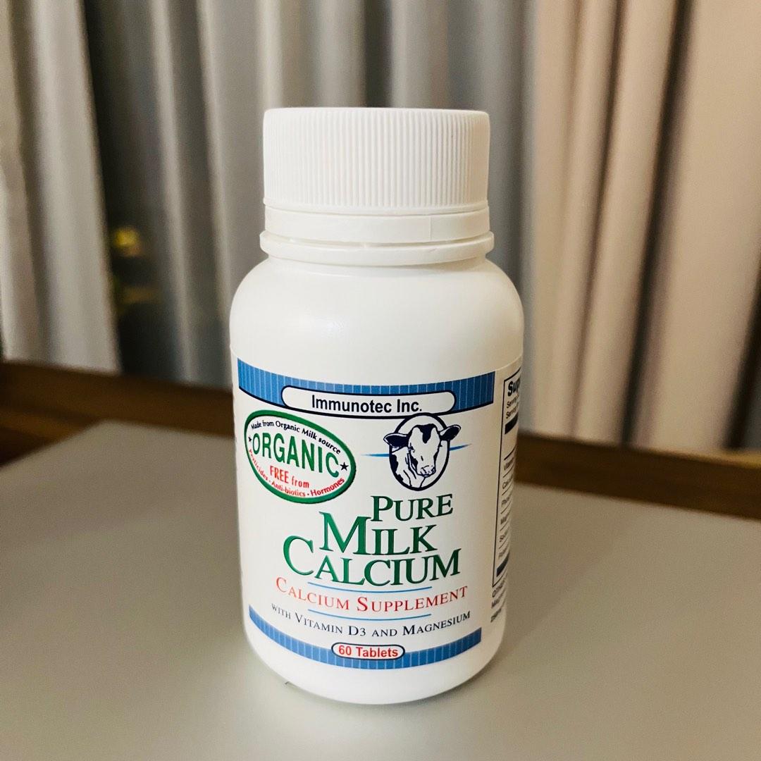 Pure Milk Calcium / Organic Calcium Supplement with Vitamin D3, Health ...