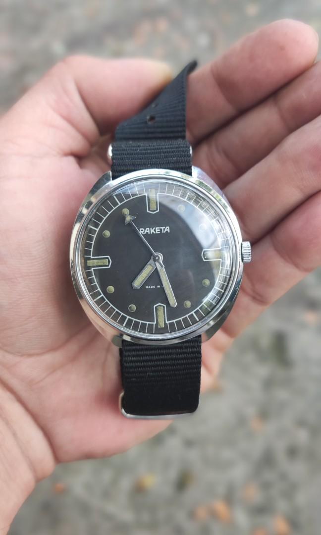 Raketa Military Watch, Luxury, Watches on Carousell