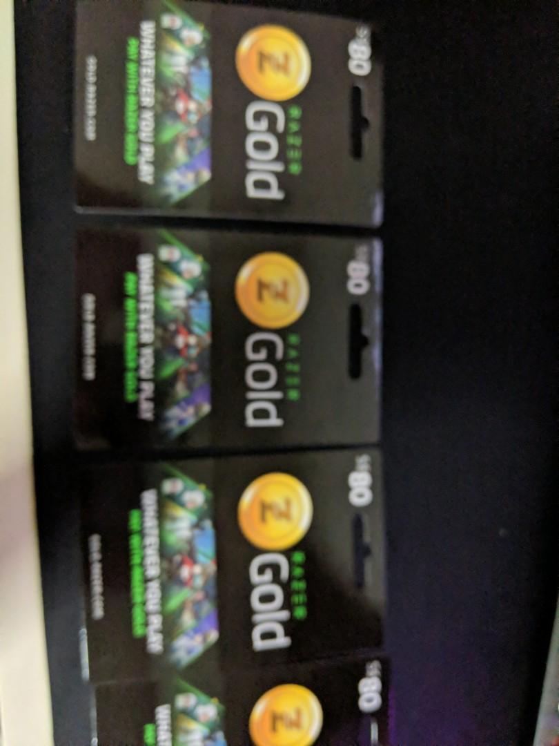 Razor gold card pin worth $320 selling all for $280, Tickets & Vouchers ...