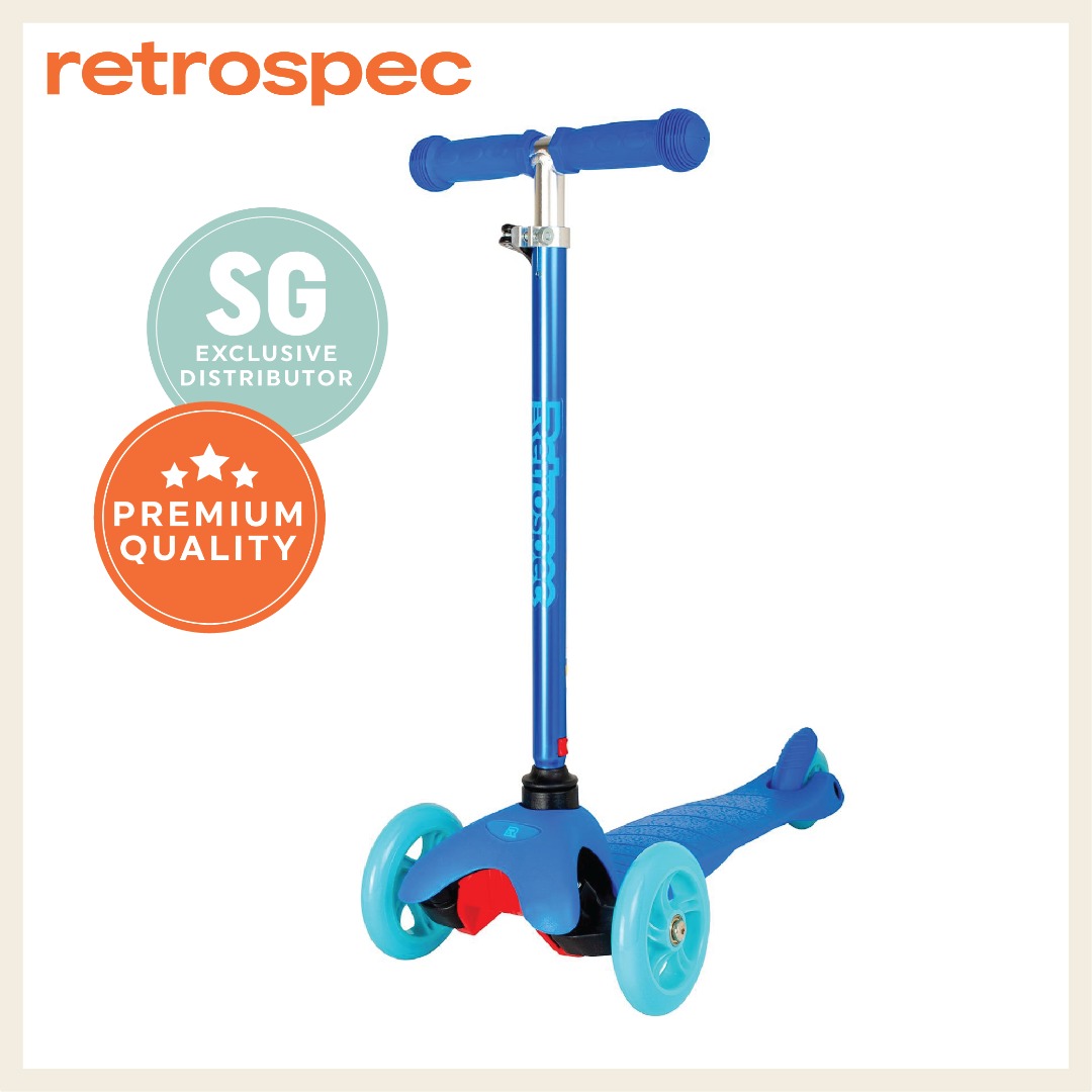 Retrospec Chipmunk 3-Wheel Kick Scooter - Royal Blue, Sports Equipment ...