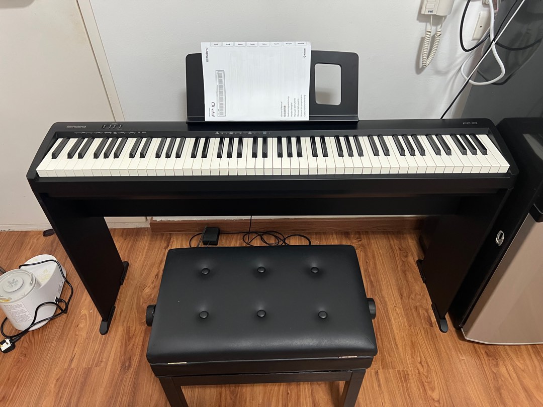 Roland FP-10 FP10 FP Digital Piano with Keyboard Stand & Bench, Hobbies ...