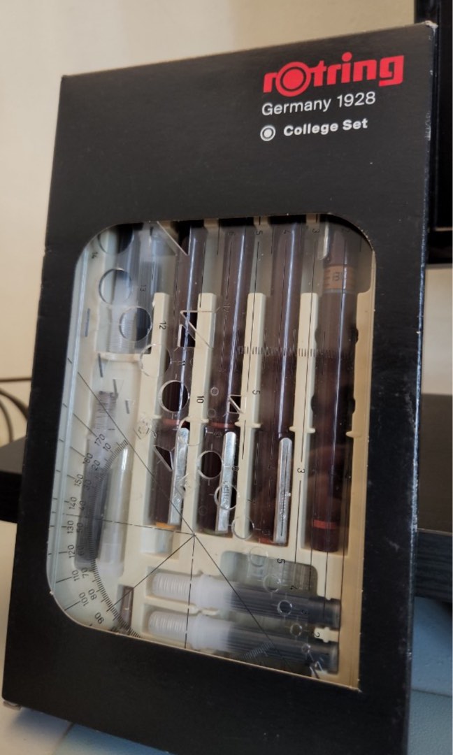 Rotring Rapidograph College Set Technical Drawing Drafting Pens ...