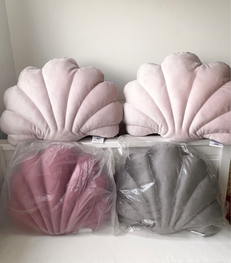 Seashell cushions, Furniture & Home Living, Home Decor Accessories ...