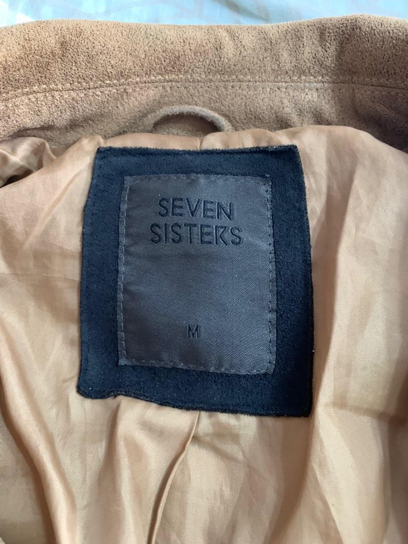 Seven Sisters Suede Moto Jacket, Women's Fashion, Coats, Jackets and Outerwear on Carousell