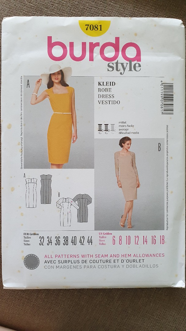Sewing pattern - Burda style dress, Hobbies & Toys, Stationery & Craft ...