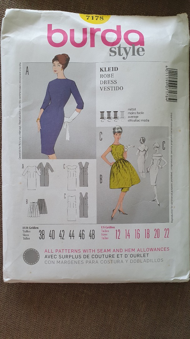 Sewing pattern - Burda style dress, Hobbies & Toys, Stationery & Craft ...
