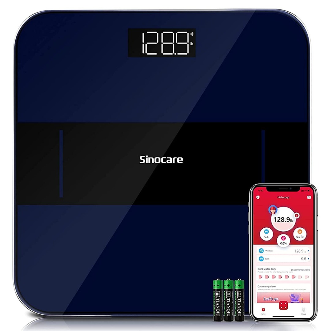 Sinocare Scales for Body Weight, Smart Digital Bathroom Weight Scales ...