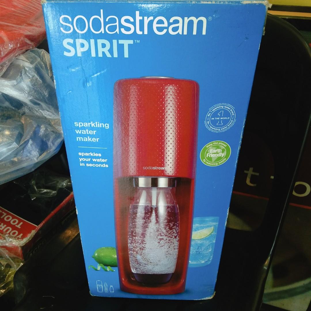Soda Stream Spirit Red Sparkling Water Maker, TV & Home Appliances ...