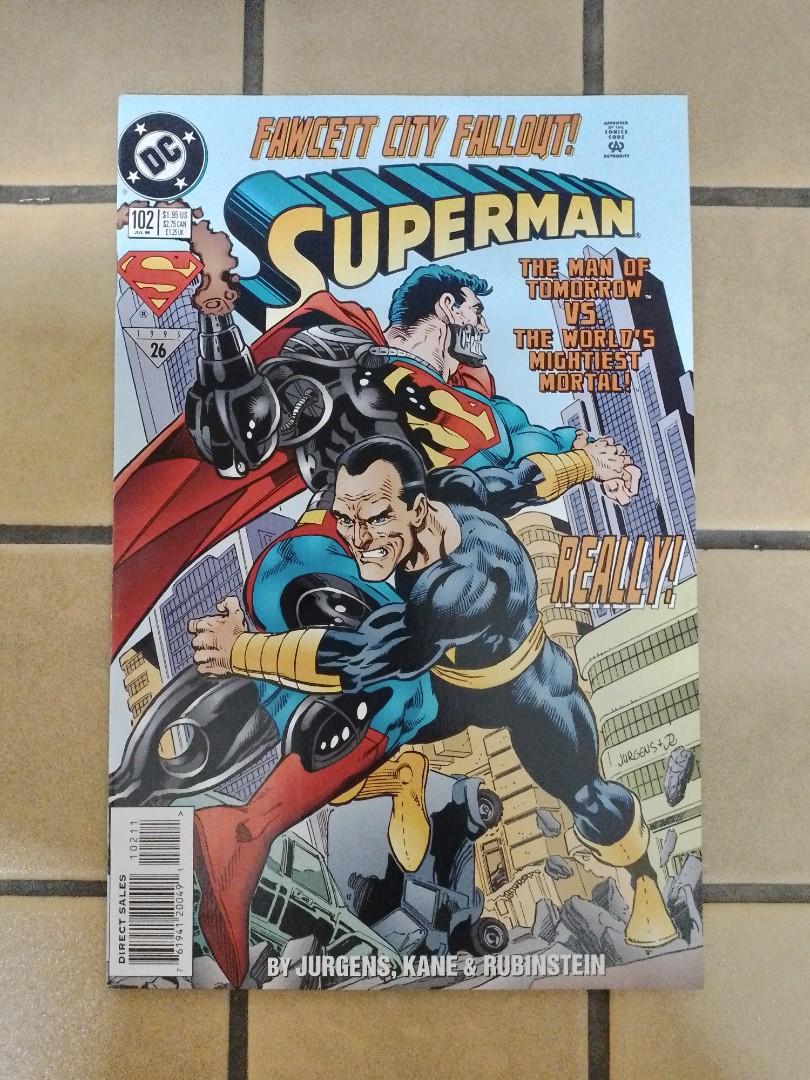 Superman #102 ( Dan Jurgens - Cover Art ) DC Comics, Hobbies & Toys, Books & Magazines, Comics ...