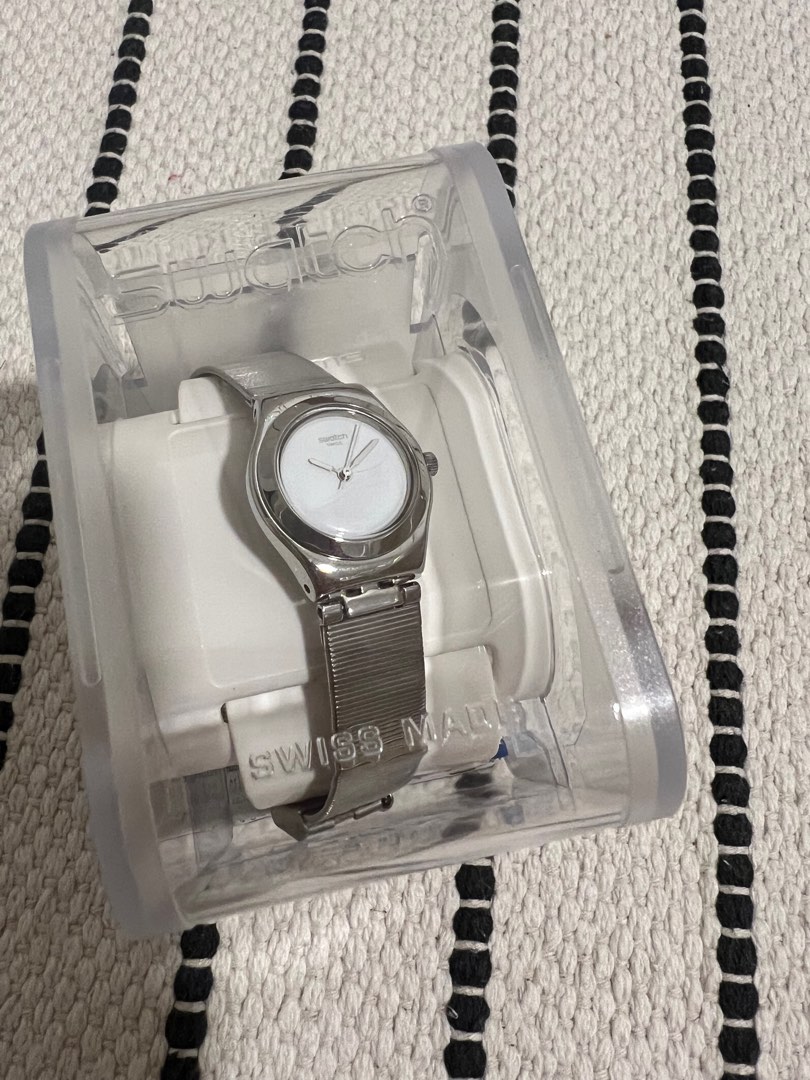 Swatch White Pill Watch, Women's Fashion, Watches & Accessories ...