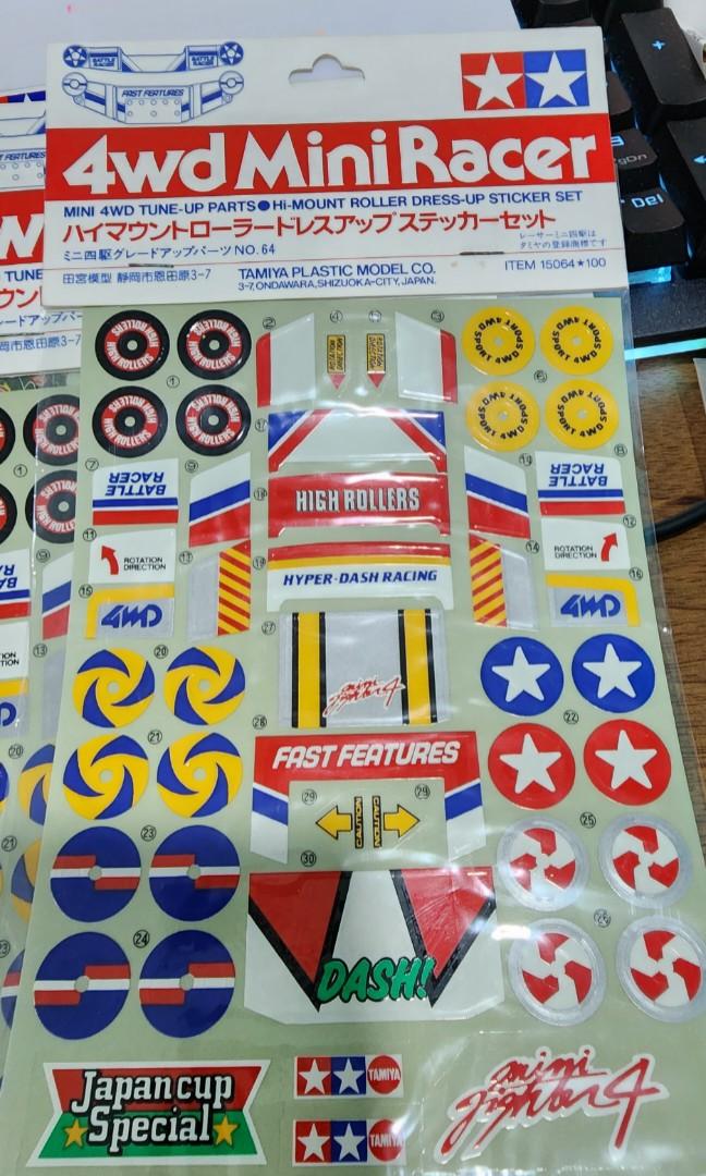 Tamiya mini 4wd TRF stickers, Hobbies & Toys, Toys & Games on Carousell
