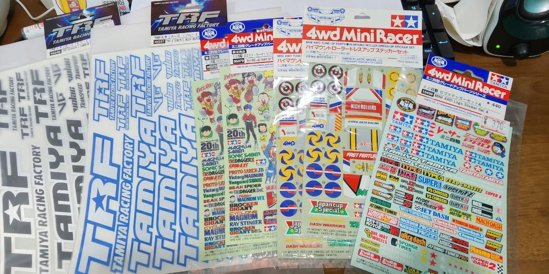 Tamiya mini 4wd TRF stickers, Hobbies & Toys, Toys & Games on Carousell