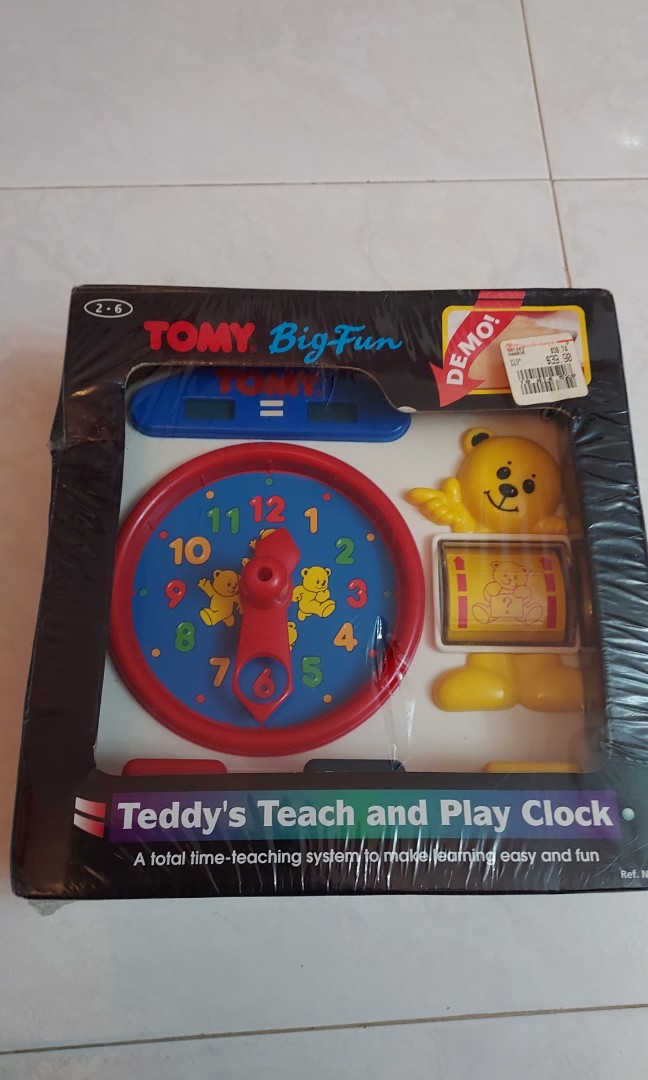 Teddy teach and play clock, Babies & Kids, Maternity Care on Carousell