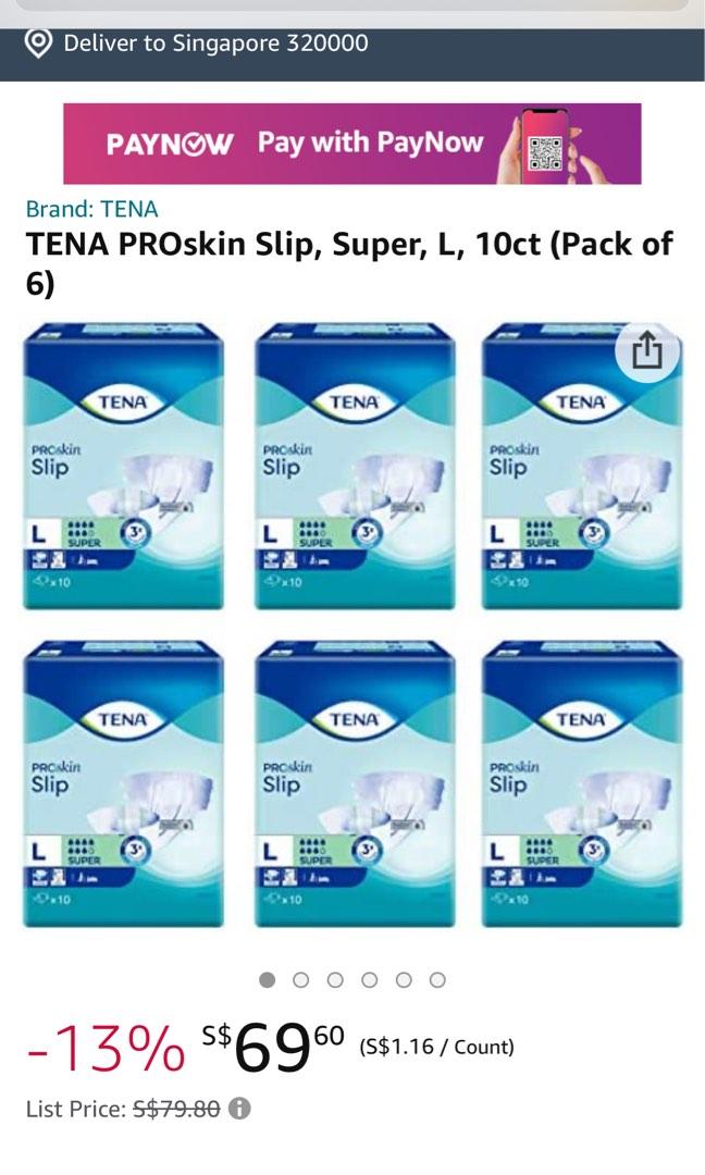 Tena Proskin Slip Diapers Size L (x5), Health & Nutrition, Medical ...