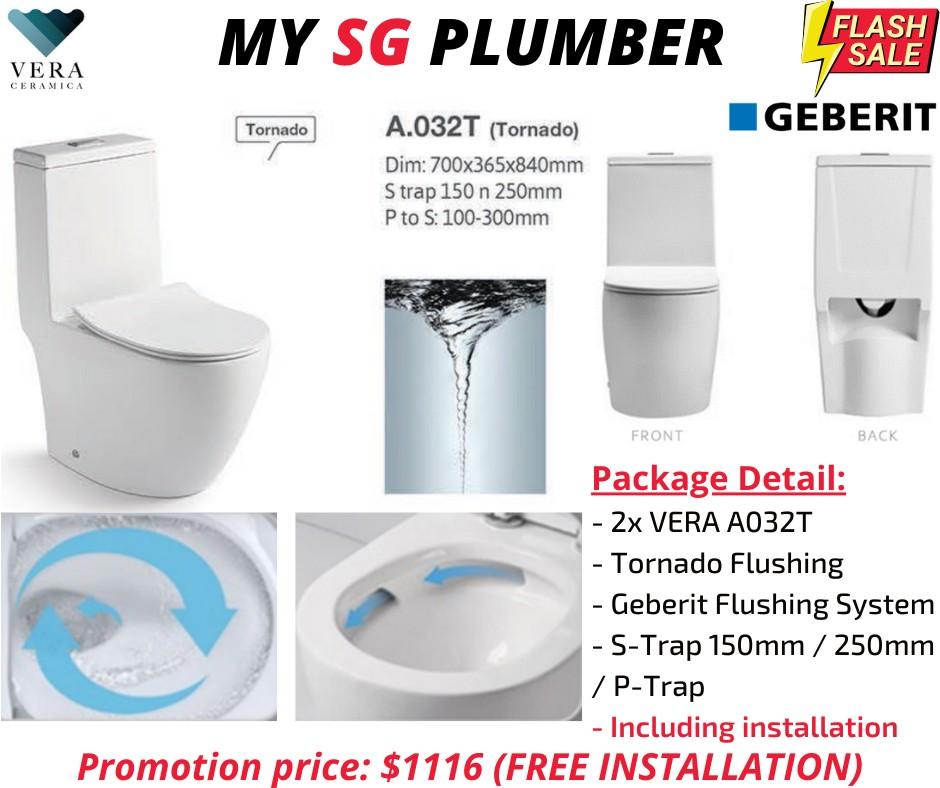 TOILET BOWL (SUIT FOR HDB , BTO , CONDO , LANDED PROPERTY) GEBERIT ...