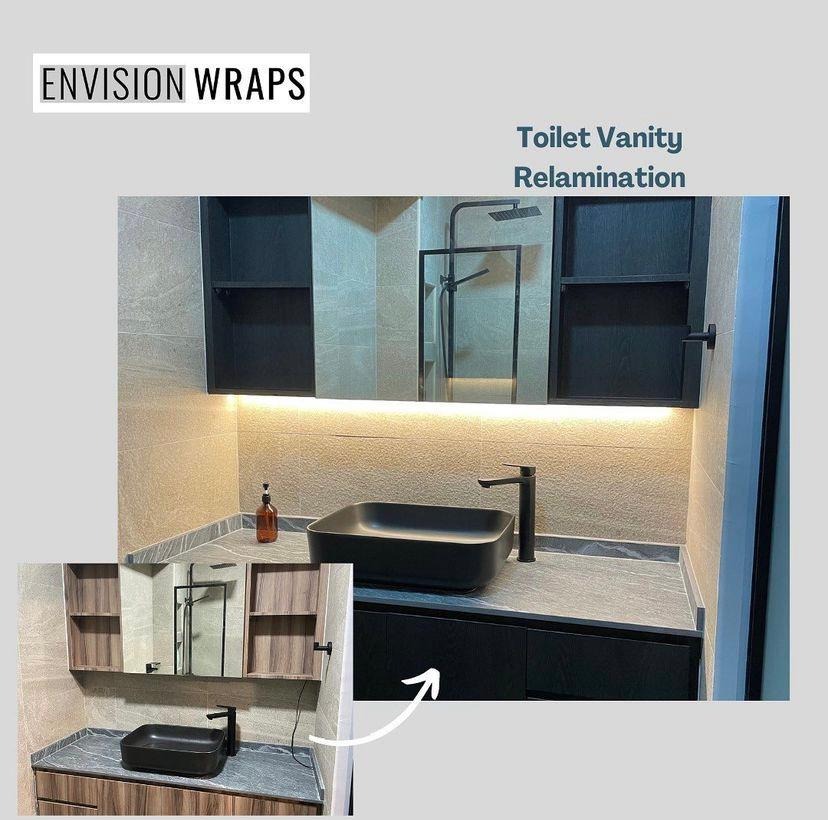 Toilet Vanity Relamination, Furniture & Home Living, Home Decor, Other ...