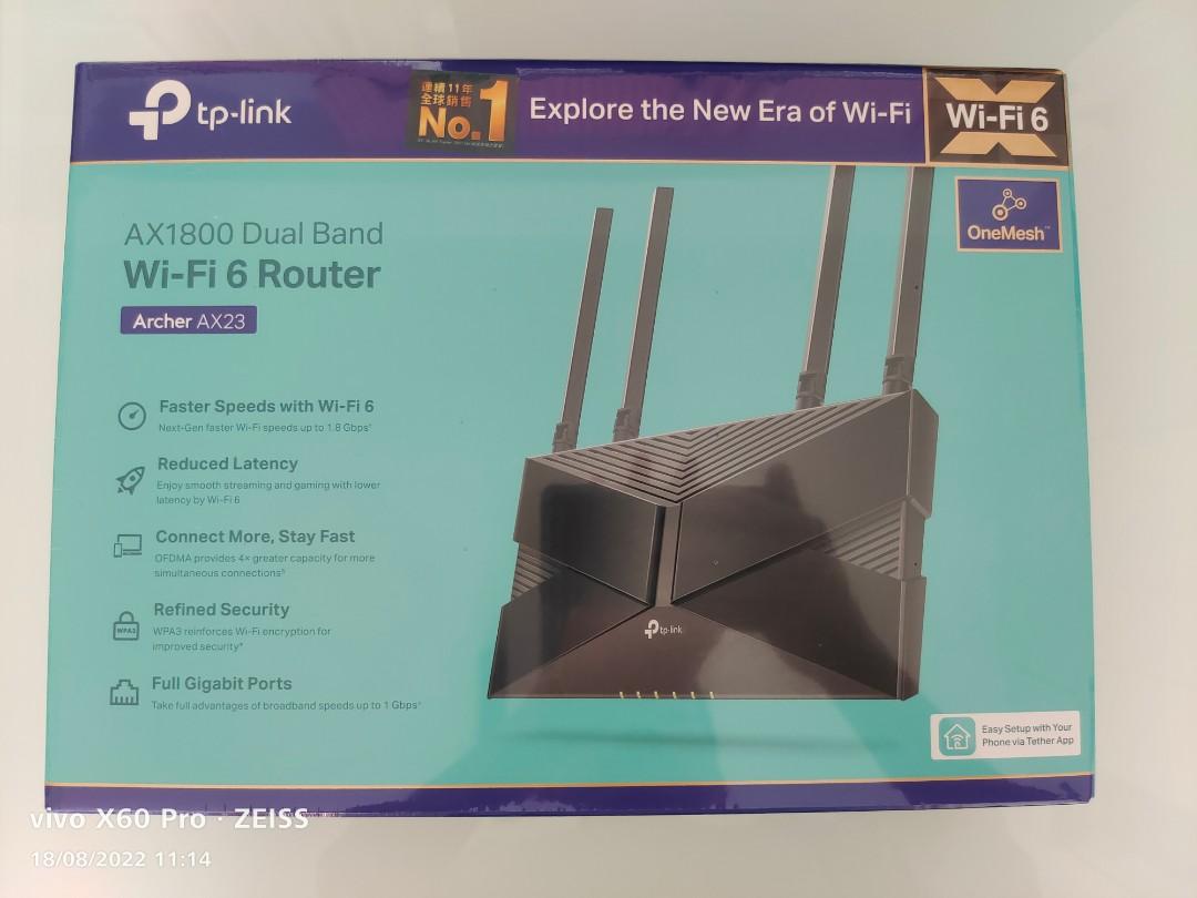 tp-link AX 1800 Dual Band Wi-Fi 6 Router 路由器, 家庭電器, 其他家庭電器 on Carousell