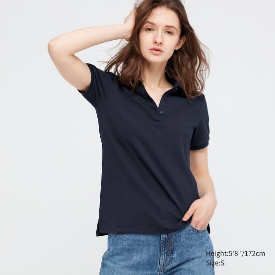 UNIQLO Stretch Pique Polo Shirt, Women's Fashion, Tops, Shirts on Carousell