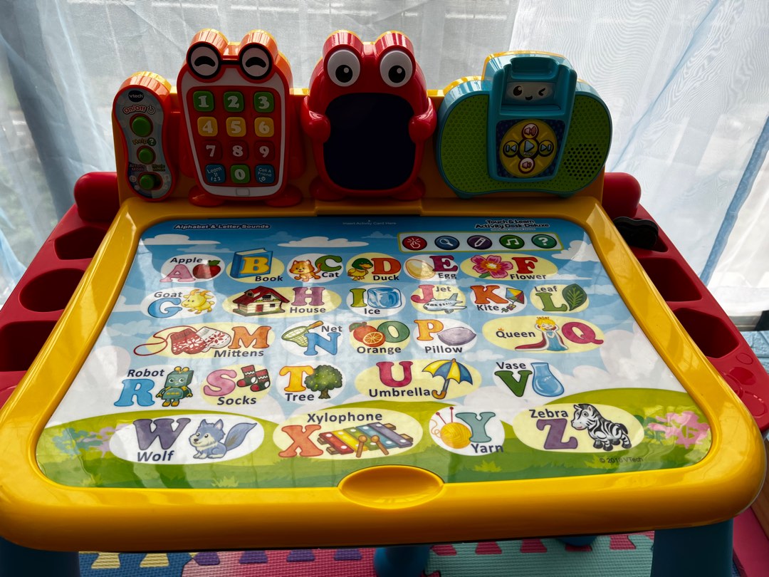 V Tech touch and learn activity Table, Babies & Kids, Infant Playtime ...