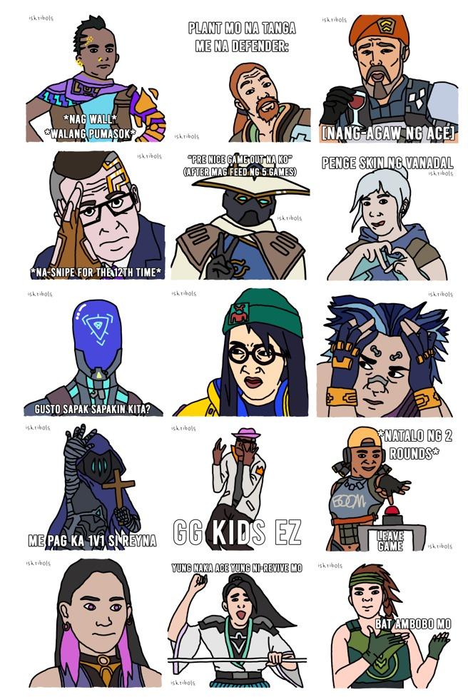 Valorant Memes Sticker Pack, Hobbies & Toys, Stationary & Craft, Art ...