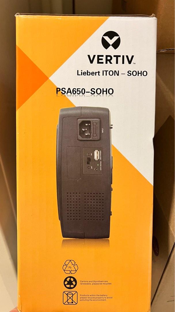 Vertiv Liebert ITON - PSA650-SOHO Uninterruptible Power Supply (UPS), Computers & Tech, Parts ...