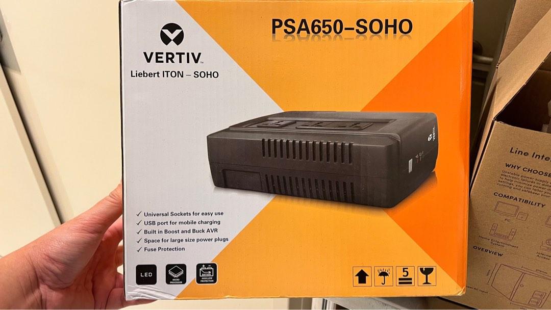 Vertiv Liebert ITON - PSA650-SOHO Uninterruptible Power Supply (UPS), Computers & Tech, Parts ...