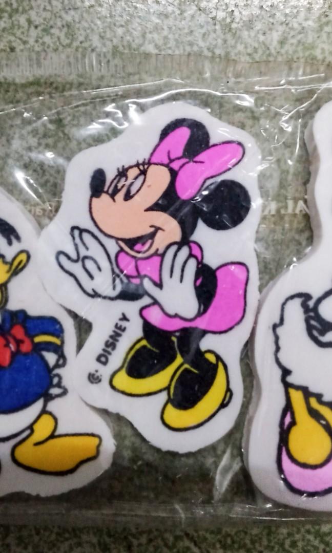 Vintage 90's Disney Mickey Mouse & Friends Erasers Set., Hobbies & Toys ...