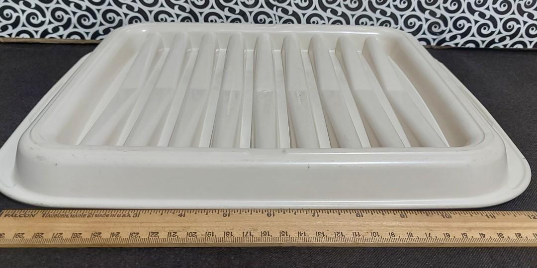 Vintage Tupperware Ultra 21 Roasting Pan Rack Oven and Microwave Bacon ...