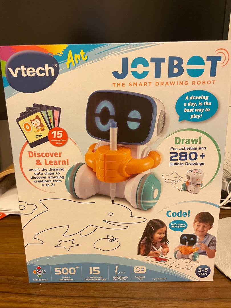 Vtech drawing robot 玩具, 兒童＆孕婦用品, 嬰兒玩具 - Carousell