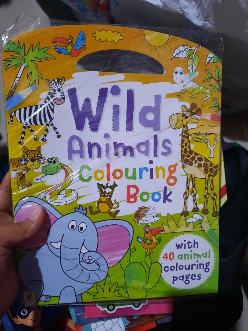 Wild Animals Colouring, Hobbies & Toys, Books & Magazines, Children's ...