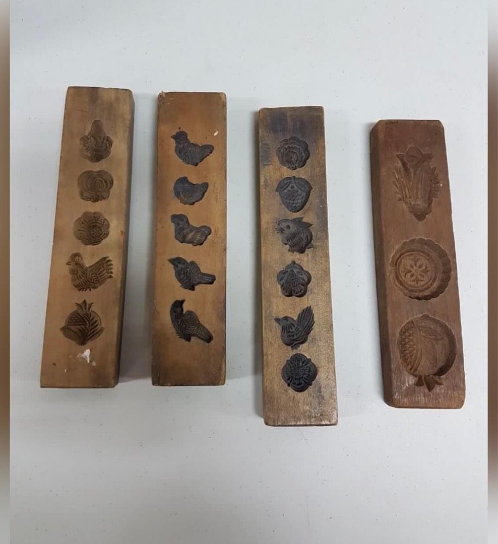 Wooden Kueh Kuih Mould-4 types, Hobbies & Toys, Memorabilia ...