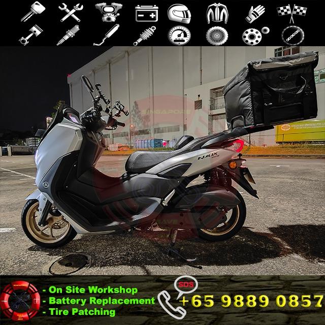Yamaha NMAX 155 Battery Replacement, Motorcycles, Motorcycle ...