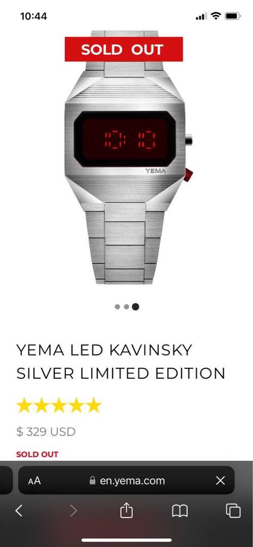 YEMA LED KAVINSKY SILVER LIMITED EDITION, Men's Fashion, Watches ...