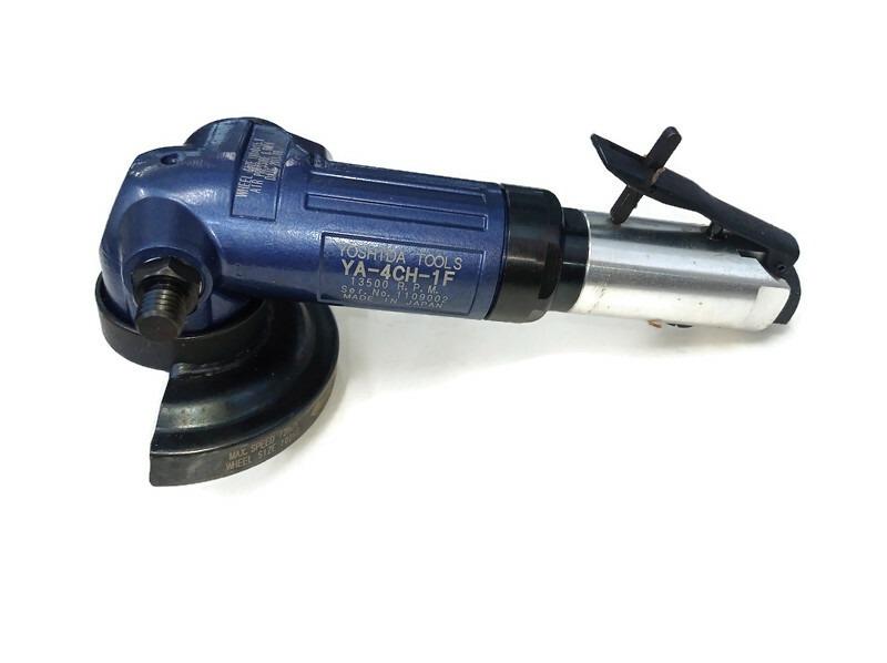 Yoshida Tools Pneumatic Roll & Safety Lever Type Angle Grinder YA-4CH ...