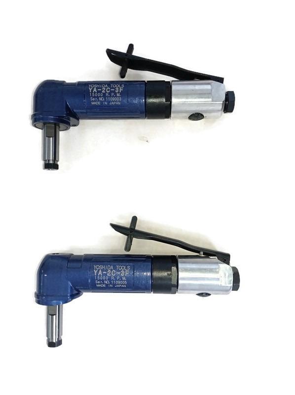 Yoshida Tools Pneumatic Safety Lever Angle Grinder YA-2C-3F Collet Size ...