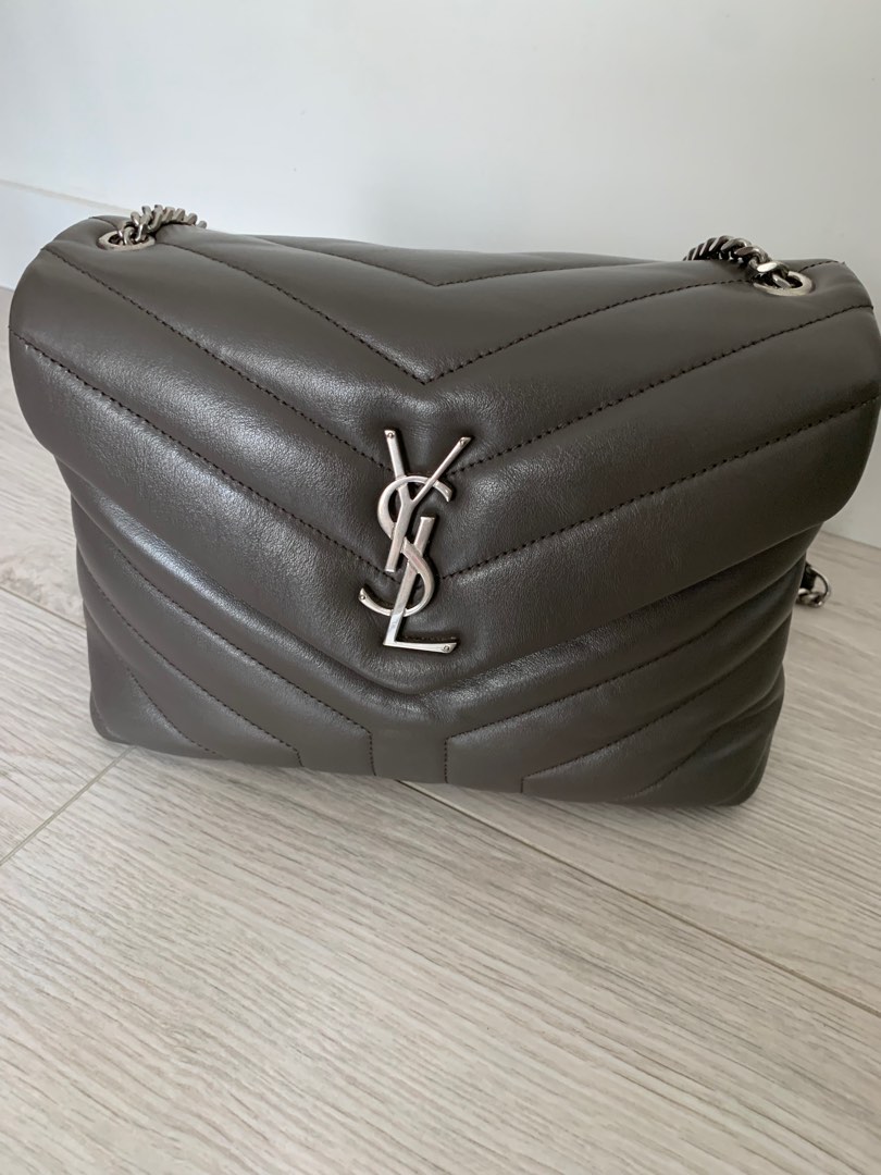 YSL Small Quilted leather shoulder bag, 名牌, 手袋及銀包 - Carousell