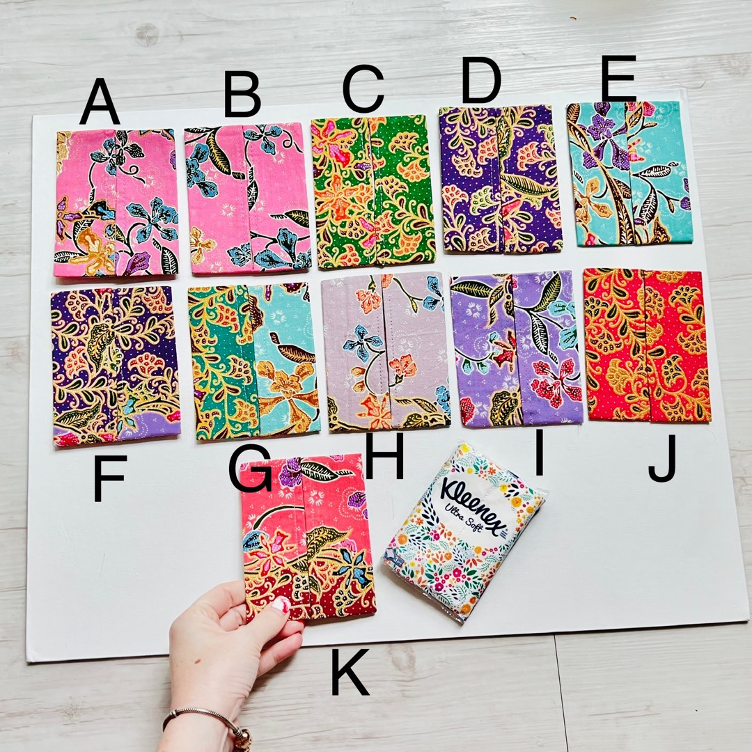 11 for $25 CHOPE! Batik Tissue Holder Handmade in Singapore, Hobbies ...