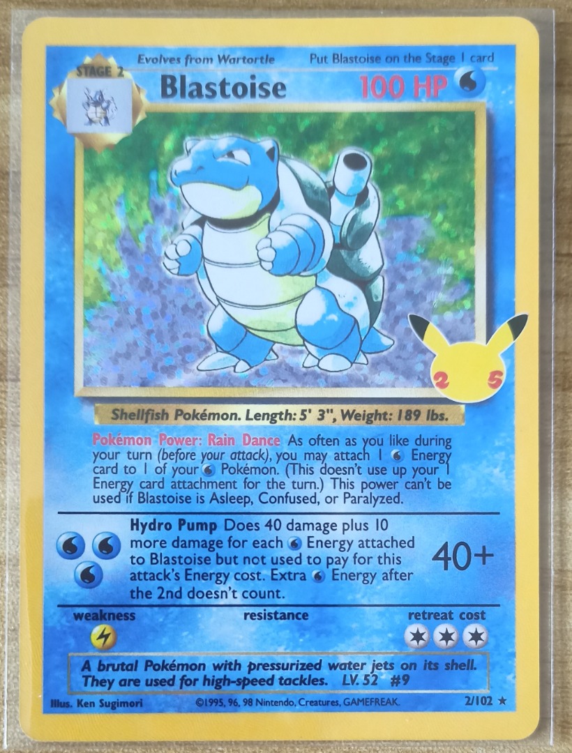 2021 Pokemon Celebrations Blastoise Holo Card #2, Hobbies & Toys ...