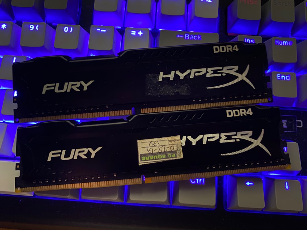 2x4gbHyper X Fury DDR4 Ram, Computers & Tech, Parts & Accessories ...
