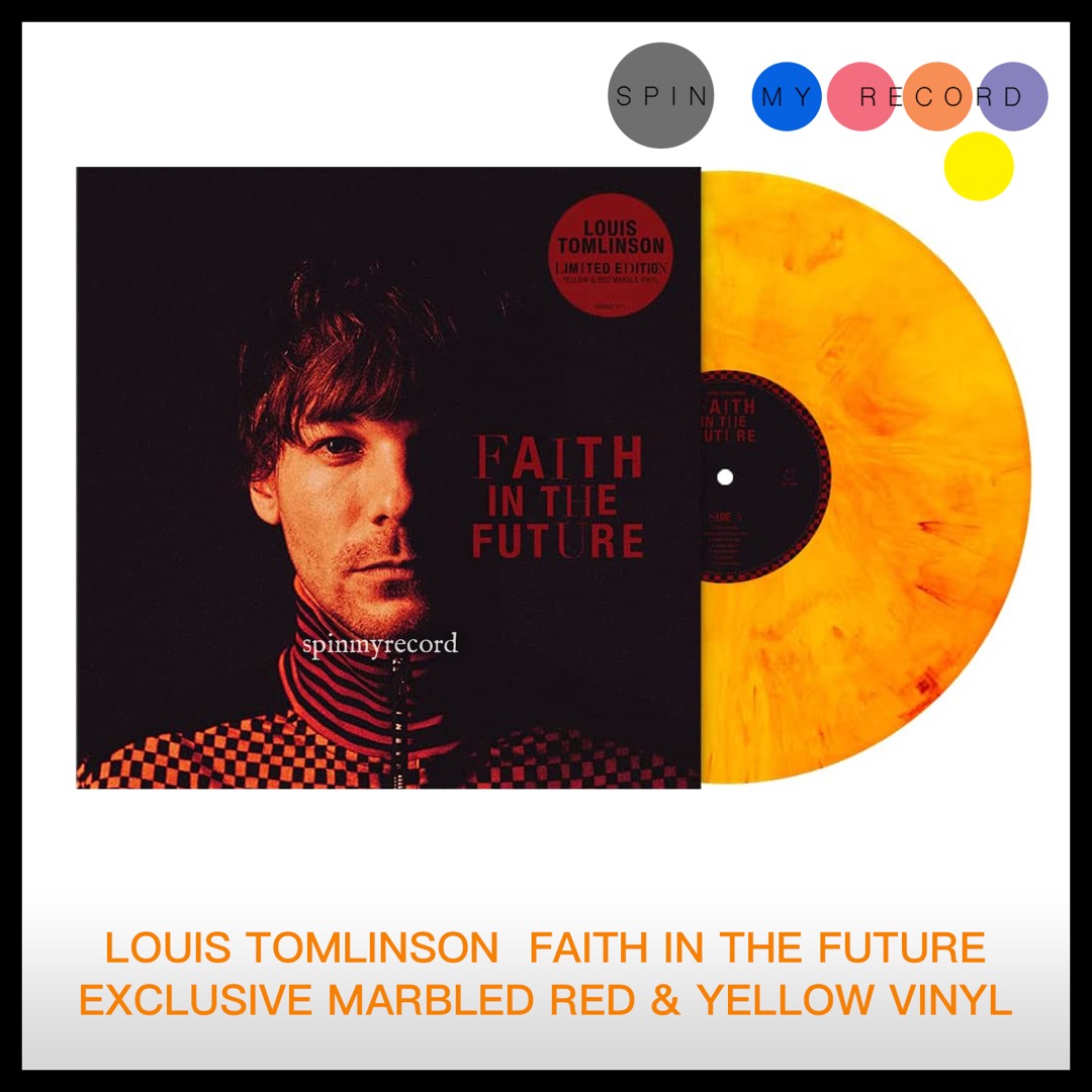 [預訂] Louis Tomlinson Faith In The Future Exclusive Marbled Red & Yellow ...