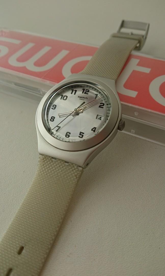 正版 Swatch IRONY Aluminium Patented 男裝手錶, 男裝, 手錶及配件, 手錶 - Carousell