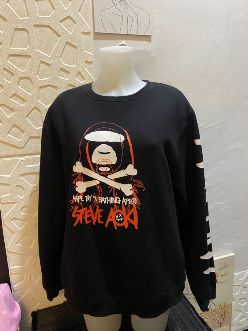 AAPE BAPE STEVE AOKI SWEATER ORIGINAL, Men's Fashion, Coats, Jackets ...